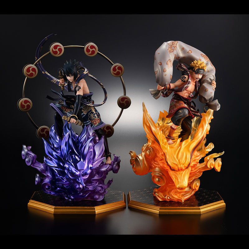 Naruto Shippuden - Naruto Uzumaki Wind God & Sasuke Uchiha Thunder God ...