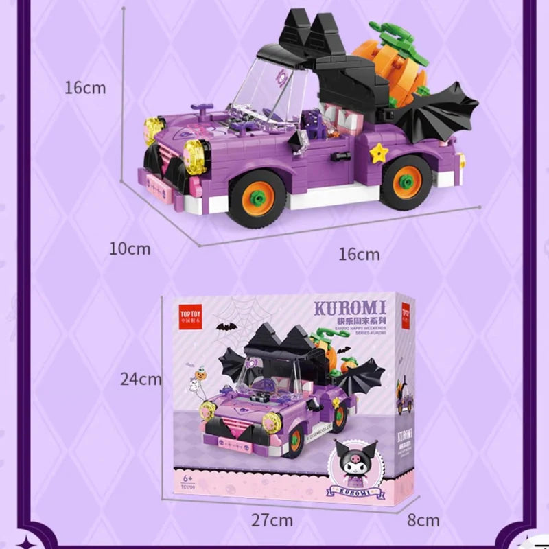 [TOPTOY] SANRIO HAPPY WEEKEND PUMPKIN CAR BUILDING BLOCK - KUROMI ...