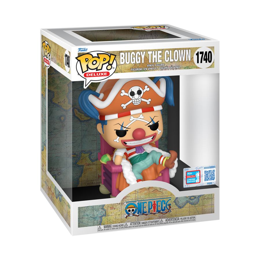One Piece - Buggy the Clown (on Throne) NYCC 2024 Exclusive Pop! Delux ...