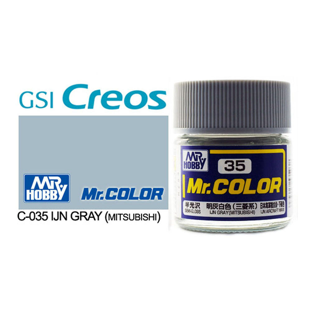 Mr Color: C35 - Semi Gloss IJN Grey (Mitsubishi) – MegaCulture