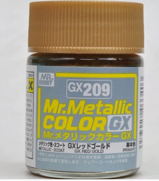 Mr Metallic Color GX Red Gold Lacquer Paint 18ml GX209 – MegaCulture